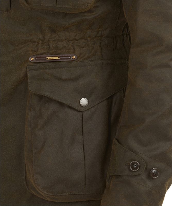 Barbour Green Waxed Supa-Corbridge Jacket | Jules B