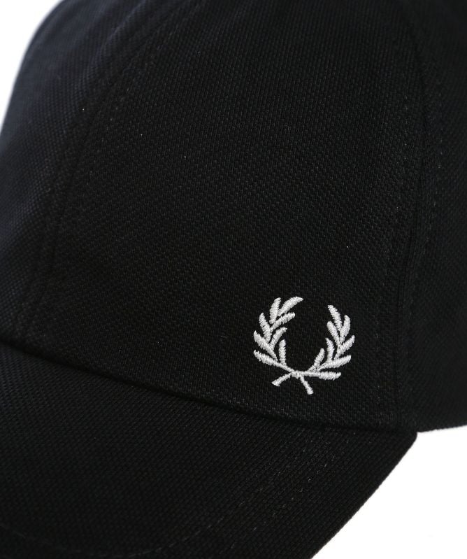 Fred Perry Black Classic Pique Cap | Jules B