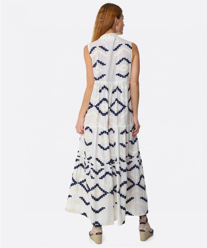 Kori Rhombus Cotton Maxi Dress | Jules B