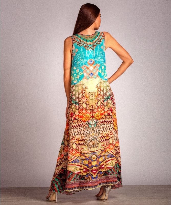 Inoa Arizona Silk Maxi Dress | Jules B