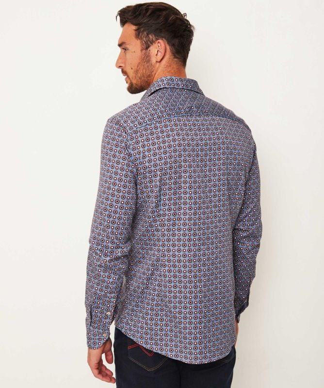 Stenstroms Slimline Oxford Floral Shirt | Jules B