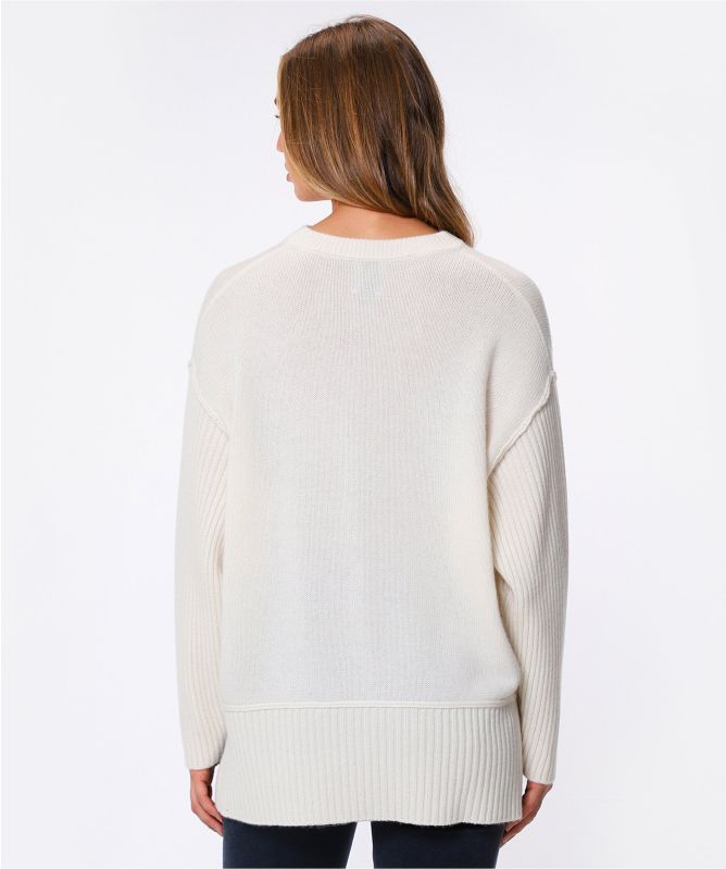 Van Kukil Ava Relax Neck Ribbed Jumper | Jules B