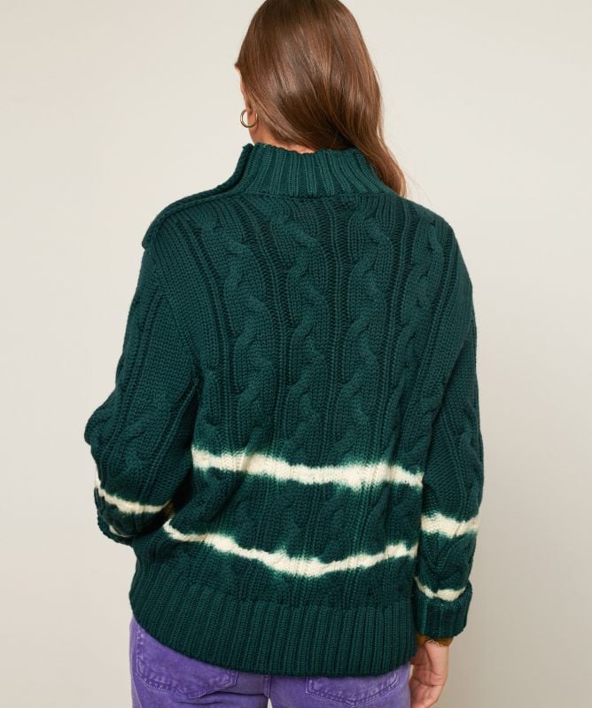 Chloé Stora Tie-Dye Cable Sarah Jumper | Jules B