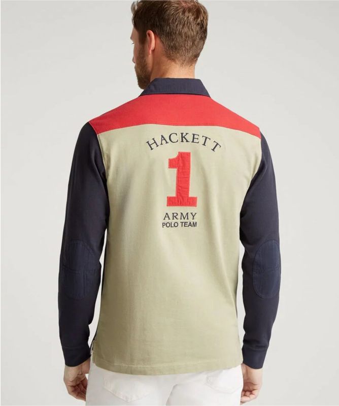 Hackett Navy Classic Fit Army Rugby Shirt | Jules B