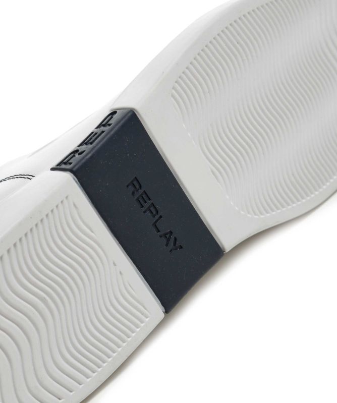Replay White Leather Polys 1981 Trainers