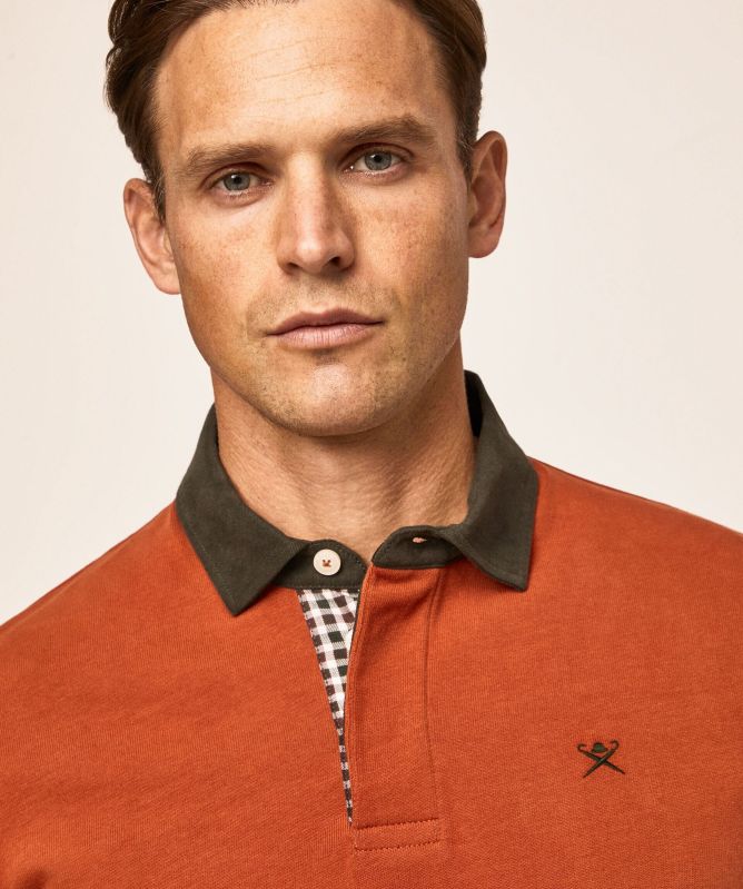 Hackett Flannel Trim Rugby Shirt | Jules B