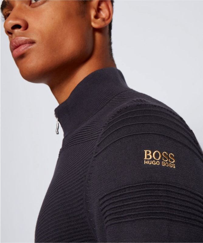 BOSS Black Half-Zip Zomin Jumper | Jules B