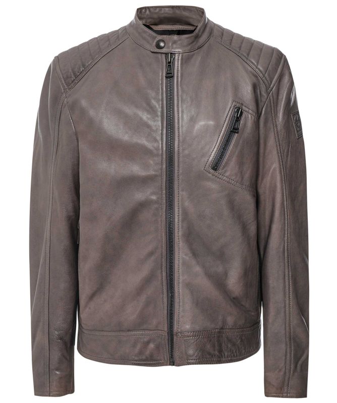 Belstaff Leather V Racer Jacket
