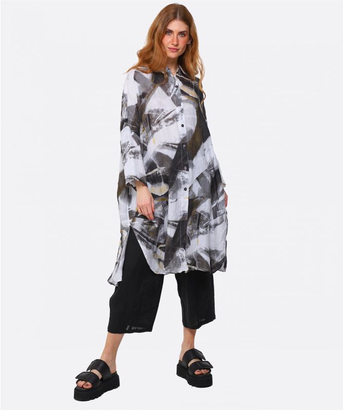 Thanny Linen Oversized Jacket | Jules B