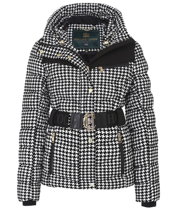 Holland Cooper Vermont Houndstooth Puffer Jacket | Jules B