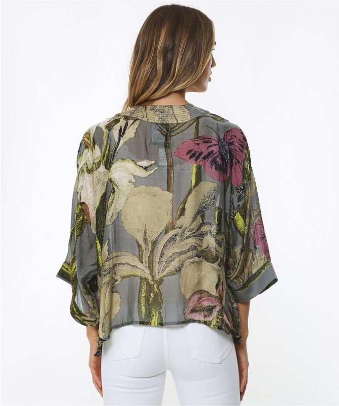 One Hundred Stars Blue Kew Iris Kimono | Jules B