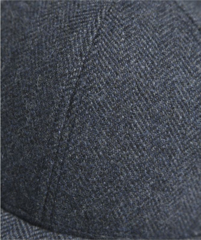 Stetson Blue Wool Herringbone Baseball Cap | Jules B