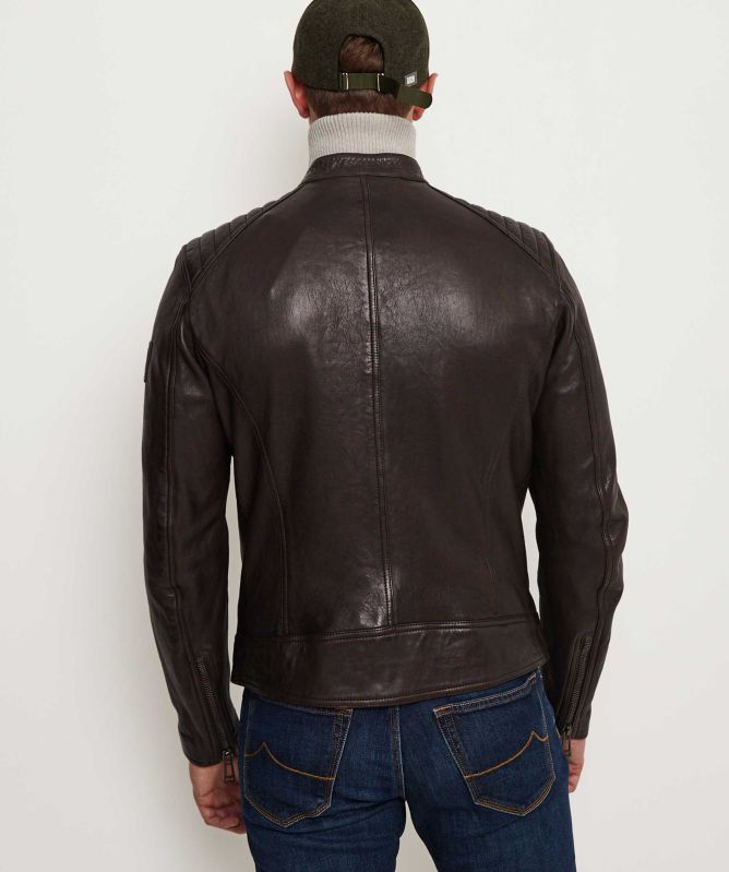 Belstaff Leather V Racer Jacket | Jules B