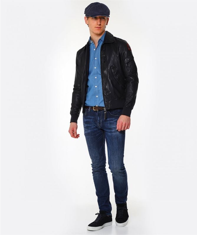 Parajumpers Leather Brigadier Jacket | Jules B