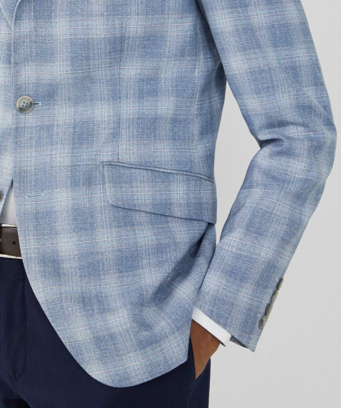 Hackett Stretch Check Blazer