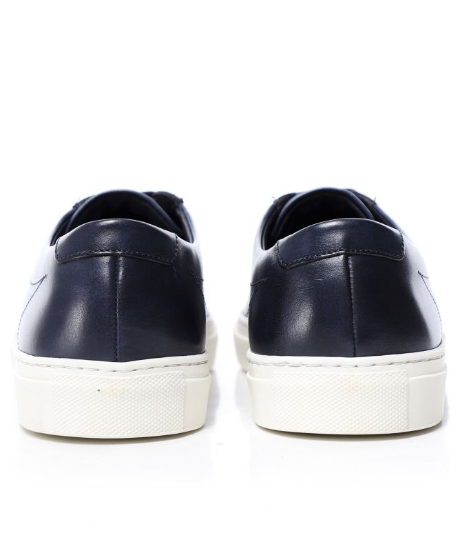 Loake Navy Hand-Painted Leather Sprint Trainers | Jules B