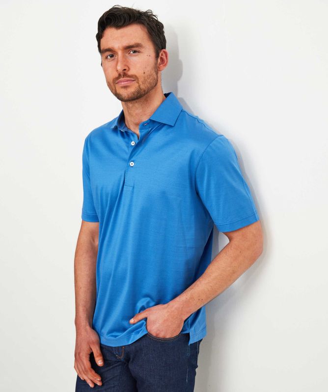 Gran Sasso Mercerised Cotton Polo Shirt