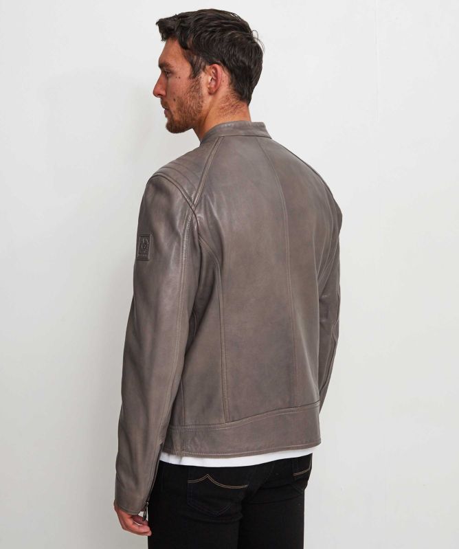 Belstaff Leather V Racer Jacket
