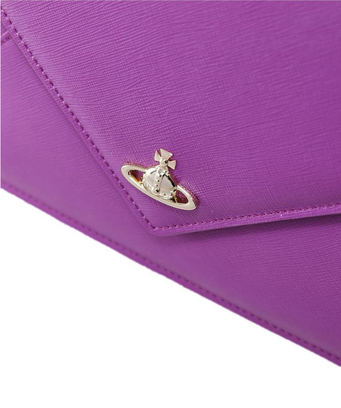 Vivienne Westwood Saffiano Leather Victoria Clutch Bag | Jules B