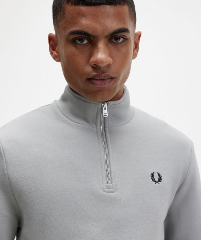 Fred Perry Limestone Half Zip Sweatshirt | Jules B