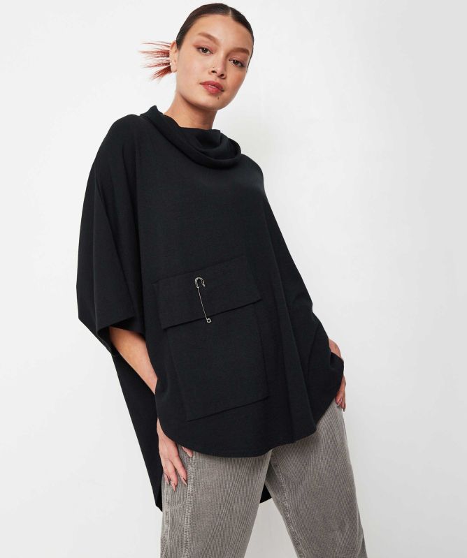 Philomena Christ Cowl Neck Poncho | Jules B