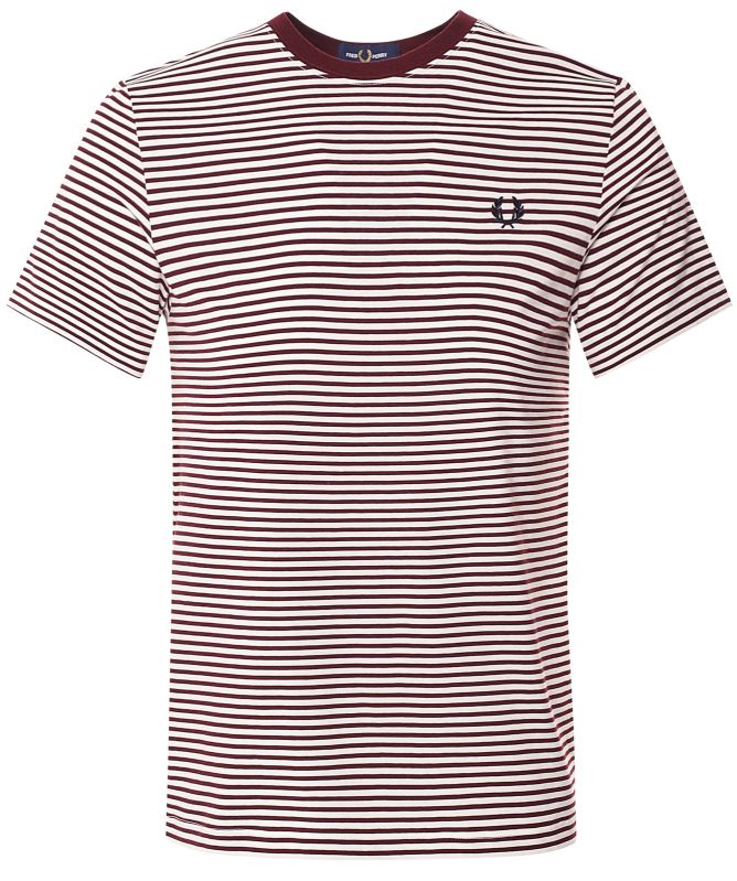 Fred Perry Red Fine Stripe T-Shirt | Jules B