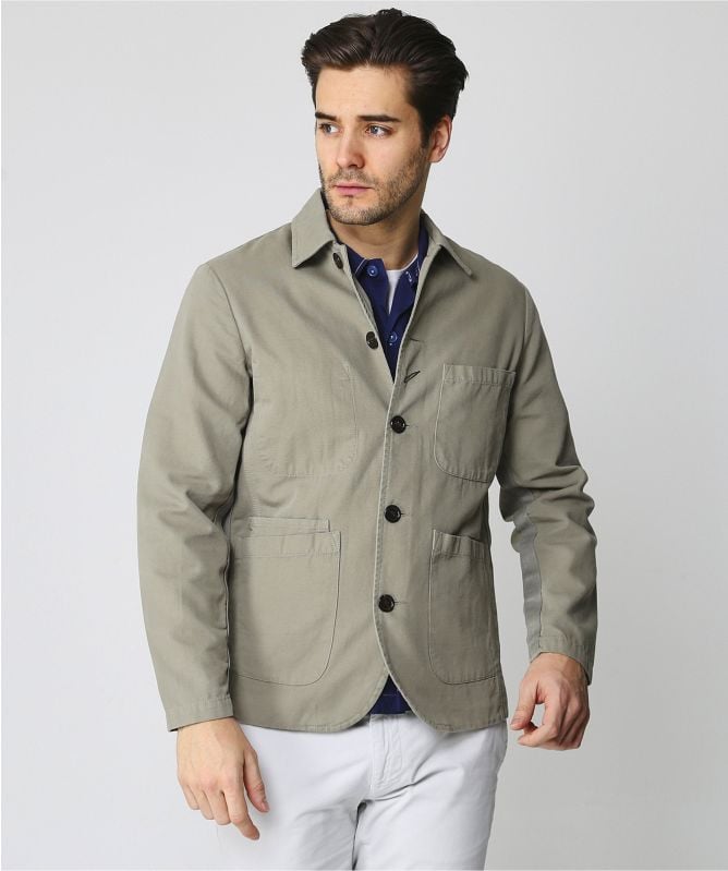 Universal Works Cotton Canvas Bakers Jacket | Jules B