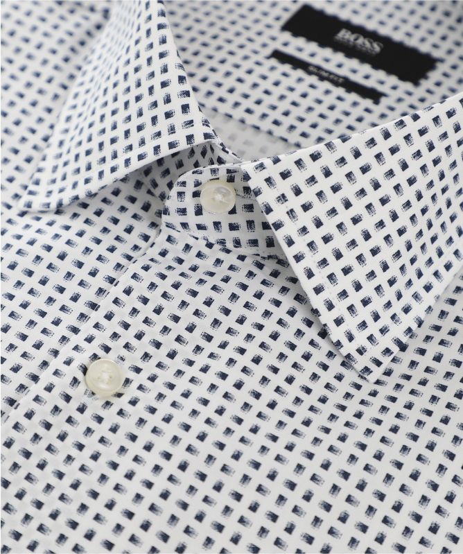 BOSS White Slim Fit Jango Shirt | Jules B