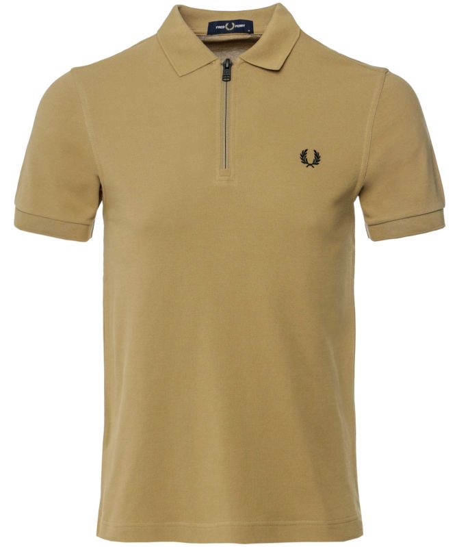 Fred Perry Zip Neck Polo Shirt
