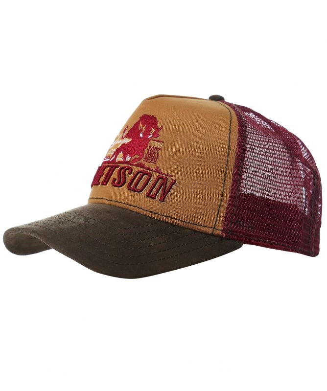 Stetson Tan Stronger Bison Trucker Cap | Jules B