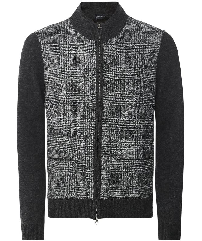 Hackett Merino Prince of Wales Check Cardigan | Jules B