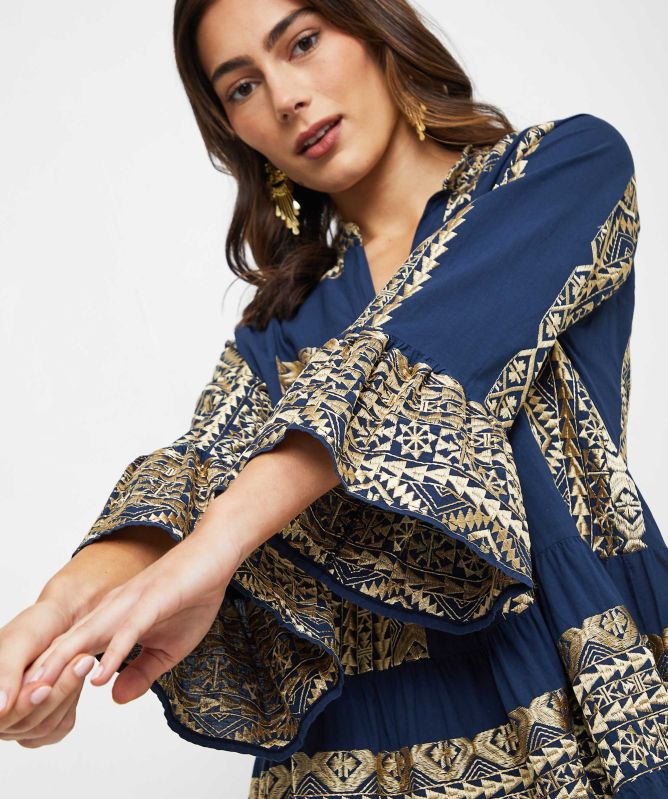 Greek Archaic Kori Classic Triangle Mini Dress