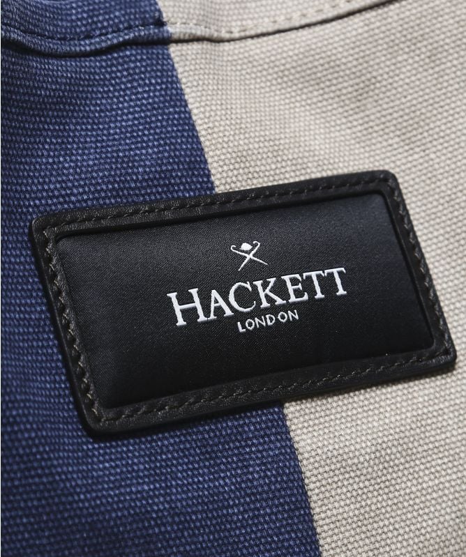 Hackett Blue Colour Block Canvas Tote Bag | Jules B