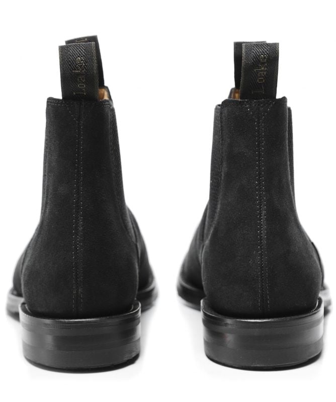 Loake Black Suede Chatsworth Chelsea Boots | Jules B