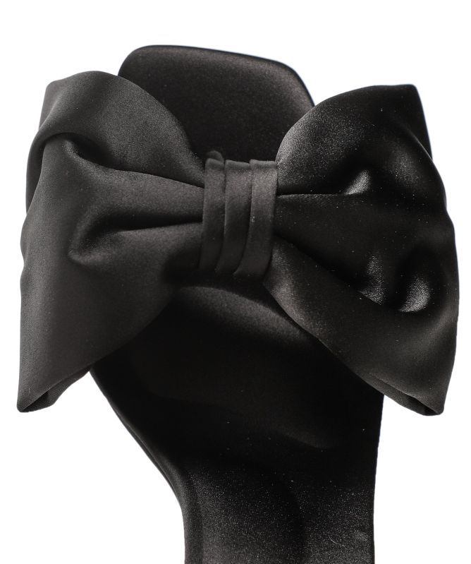 Alias Mae Black Minka Satin Bow Heels | Jules B