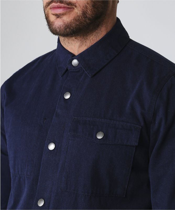 Barbour Navy Morton Overshirt | Jules B