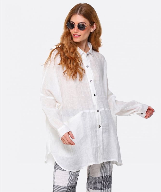 Thanny Anna Oversized Linen Shirt | Jules B