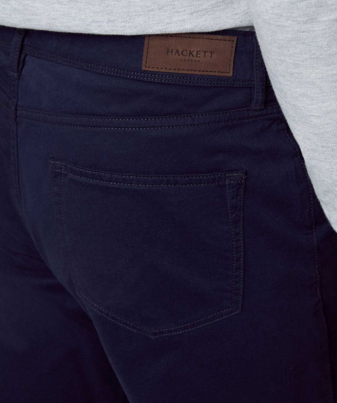 Hackett Navy Regular Fit Trinity Trousers | Jules B