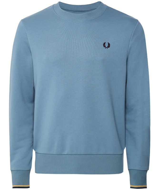 Fred Perry Blue Crew Neck Sweatshirt | Jules B