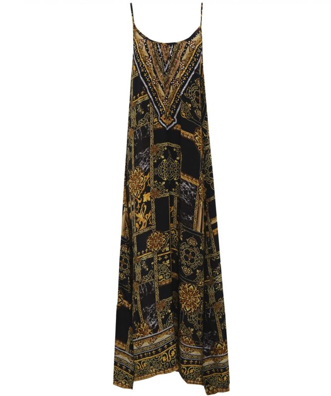 Inoa Gold Verona Silk Maxi Dress | Jules B