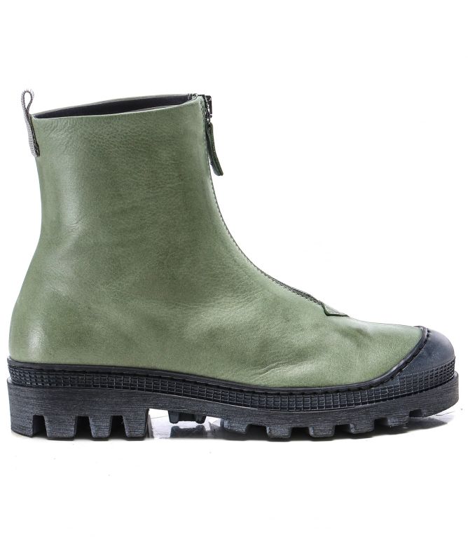 Lofina Gasoline Zip Leather Boots | Jules B