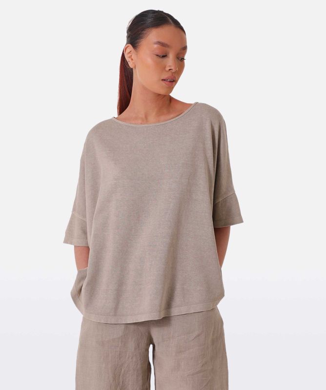 ISCHIKO Hemp-Cotton Bries Top | Jules B