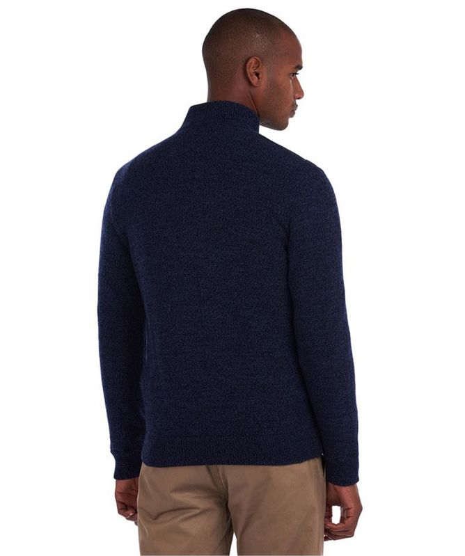 Barbour Navy Quilted Magnus Zip-Through Jacket | Jules B