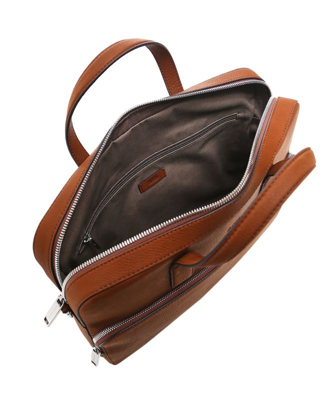 BOSS Brown Leather Crosstown C_S doc Case | Jules B