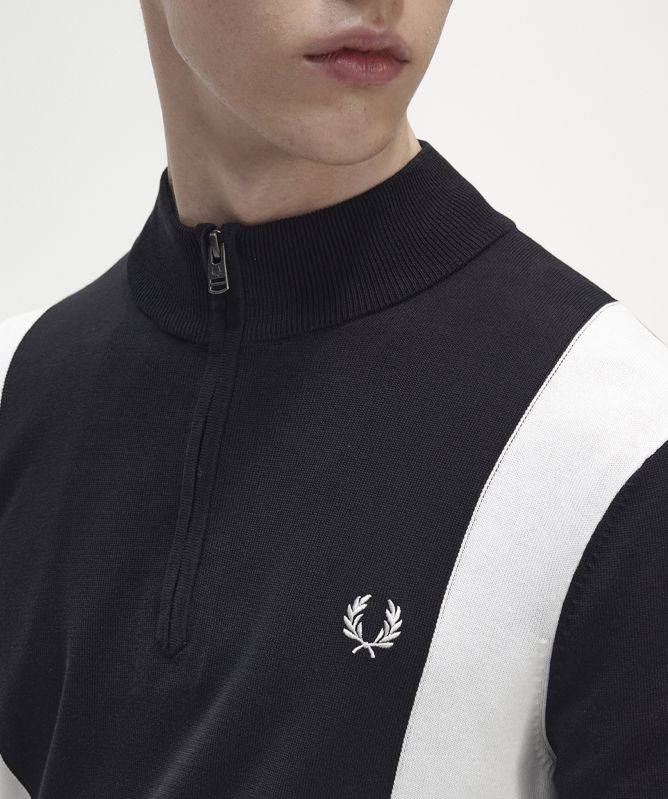 Fred Perry Black Striped Cycling Top | Jules B