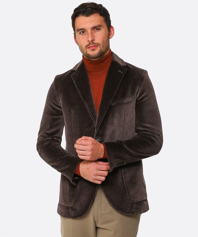 Circolo 1901 Slim Fit Velour Blazer | Jules B