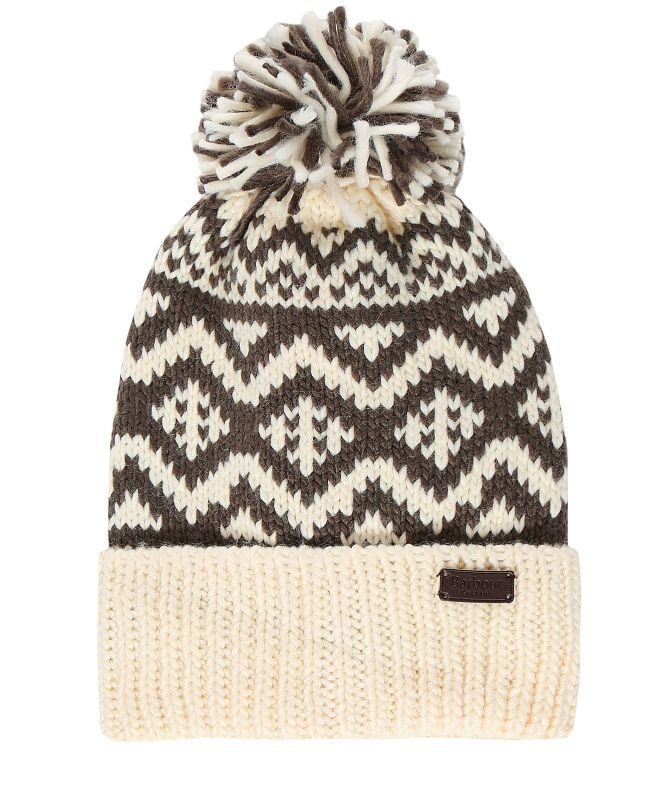 Barbour White Fair Isle Beanie | Jules B