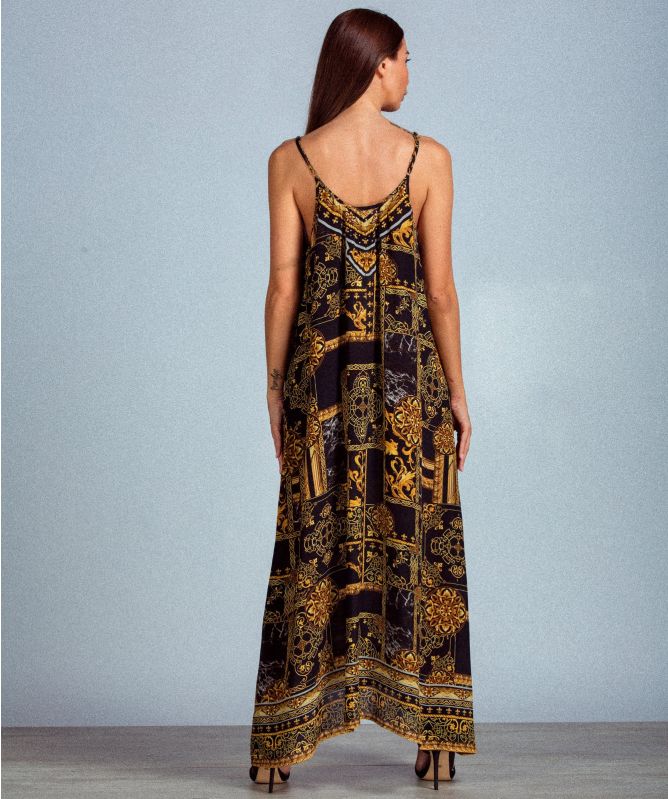 Inoa Gold Verona Silk Maxi Dress | Jules B