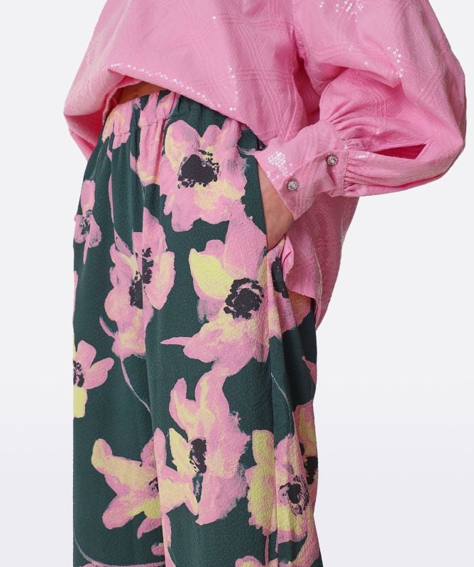 Stine Goya Pink Fatou Floral Trousers | Jules B