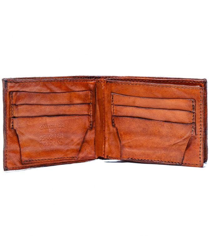 Campomaggi Brown Leather Billfold Coin Wallet | Jules B